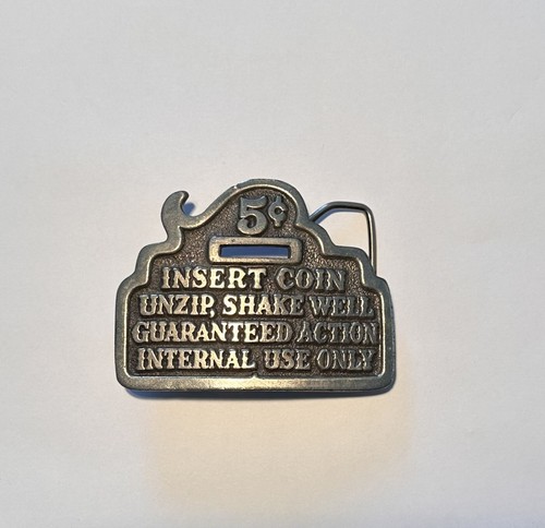 VINTAGE 1970’s *INSERT COIN, UNZIP, SHAKE WELL* NOVELTY FUNNY BELT ...