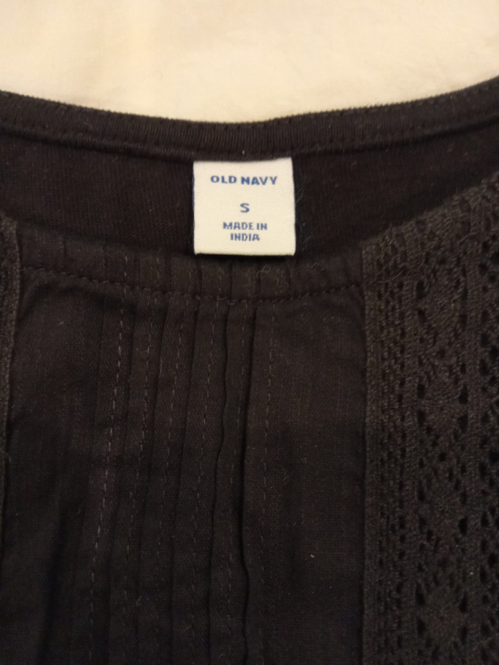 Forever 21 Women's Size Small Black Short Sleeve Blouse Top Ribbed ...