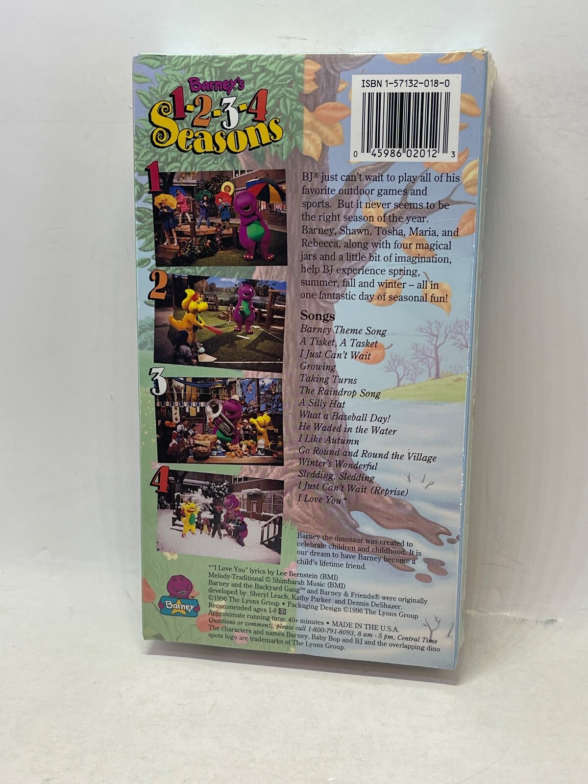 Barneys 1-2-3-4 Seasons VHS 1996 Classic | Grelly USA