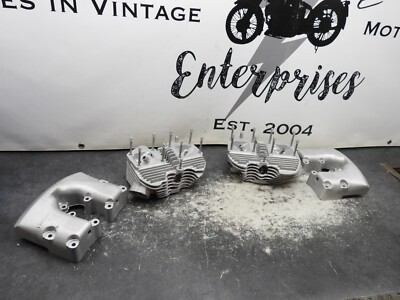 Harley Shovelhead FL FLH Front & Rear Cylinder Heads & Rocker Covers ...