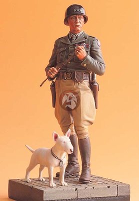 Legend 1/16 US General George S. Patton & his Dog "Willie" WWII with ...