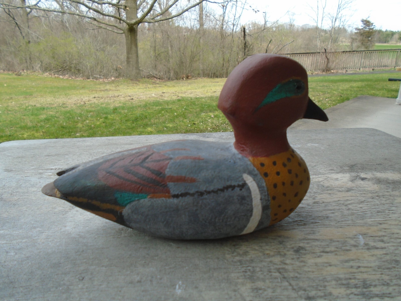 Green-wing teal drake Medium size decoy decoys | eBay