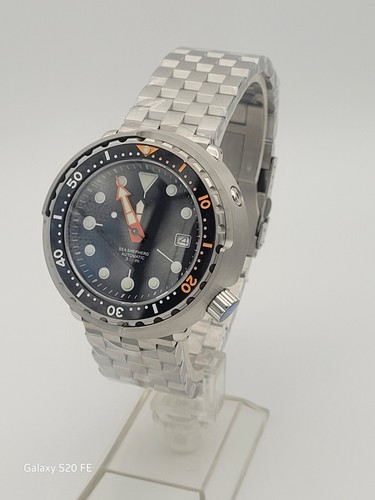 Mens Luxury Black Divers Watch 300m WR Japanese Seiko TMI Nh35 ...