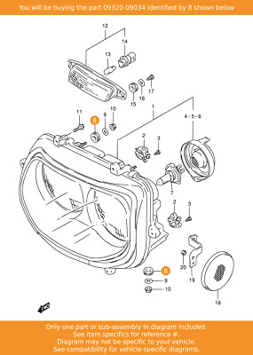 SUZUKI Cushion, 09320-09034 OEM | eBay UK