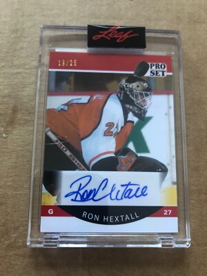 2020/21 LEAF PROSET MEMORIES RON HEXTALL AUTOGRAPHED CARD #18/25 | eBay