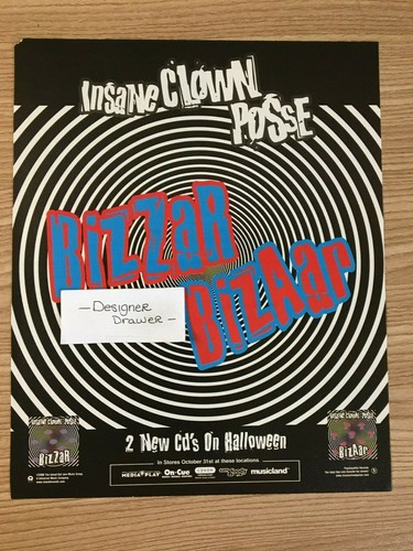 Insane Clown Posse 2000 Bizzar Bizaar Album Promotional Print Ad ...