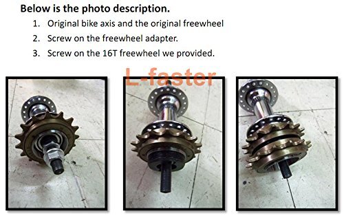 L-faster DIY Bike Spare Freewheel Adapter Tricycle No Teeth Flywheel ...
