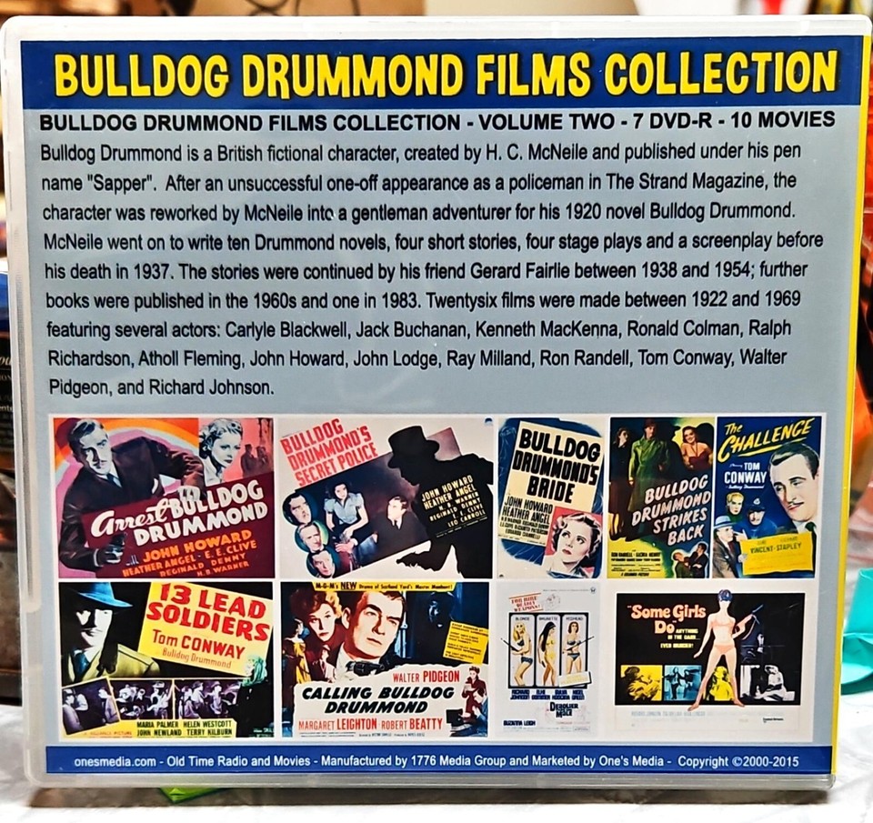 BULLDOG DRUMMOND FILMS COLLECTION VOLUME TWO - 7 DVD-R - 10 MOVIES | eBay
