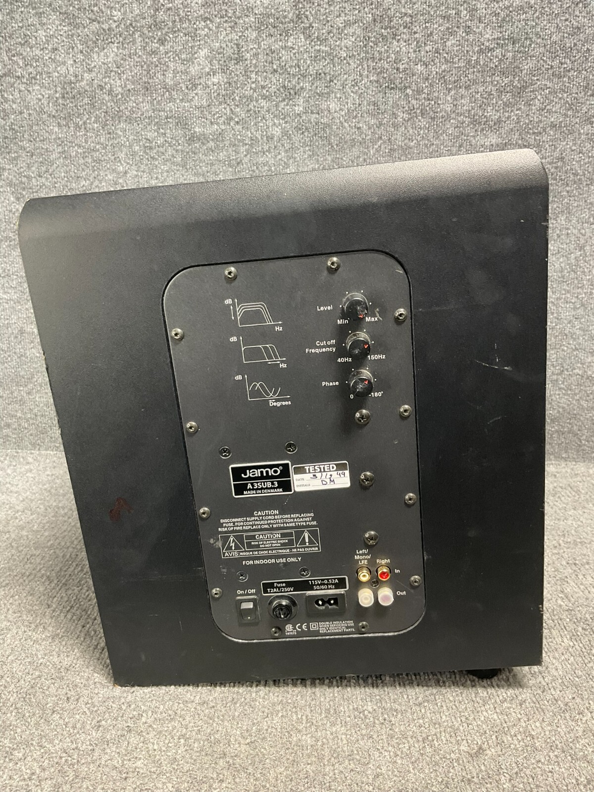 Jamo 10" 100 Watts Powered Subwoofer - Model A3sub.3 for sale online | eBay
