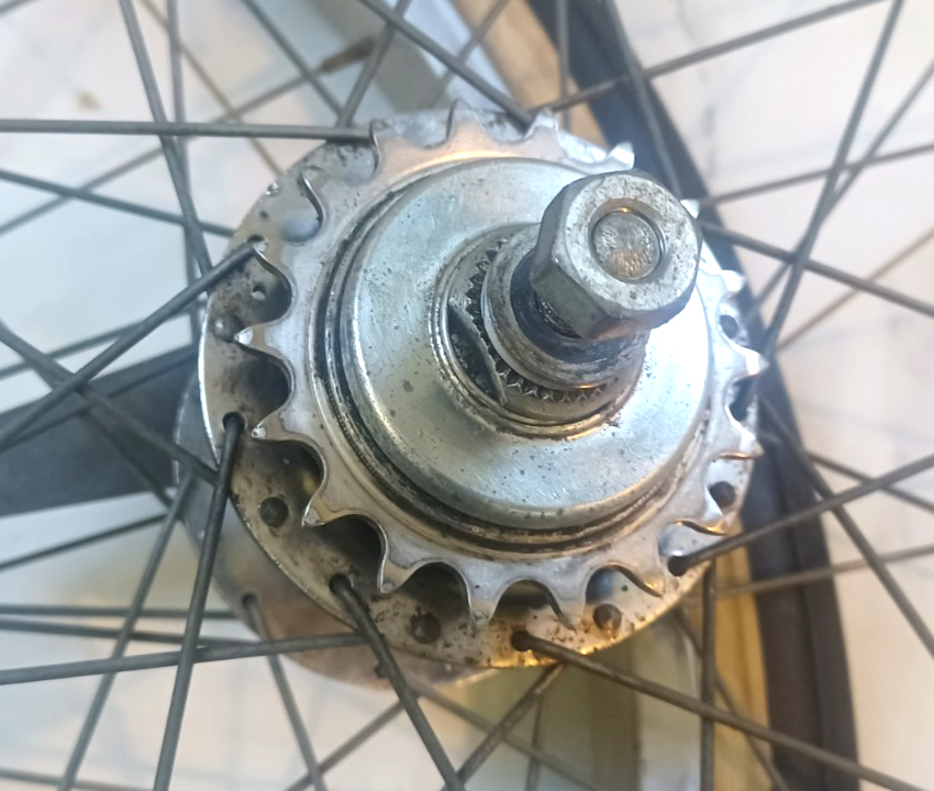 Near Sparkly Pair 26" Schwinn Bendix 2-Spd KickBack, S-7 Bicycle Wheels ...