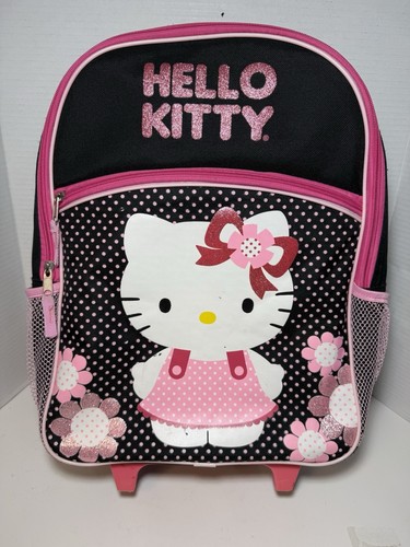 Hello Kitty Kid's Rolling Luggage Bag Suitcase | eBay