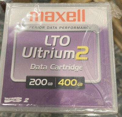 Maxell LTO-2/Ultrium-2 Data Tape/Cartridge 200/400GB LTOU2/200 NEW | eBay