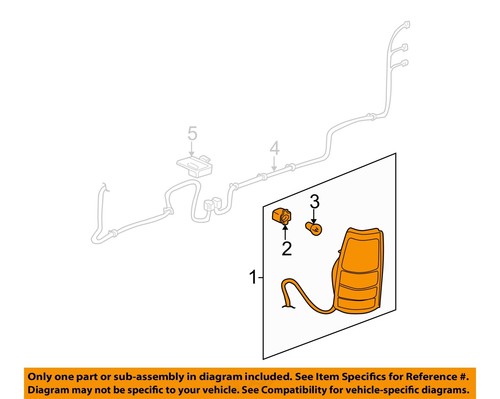 GM OEM Taillight Tail Light-Rear-Combo Assy Left 19169021 | eBay