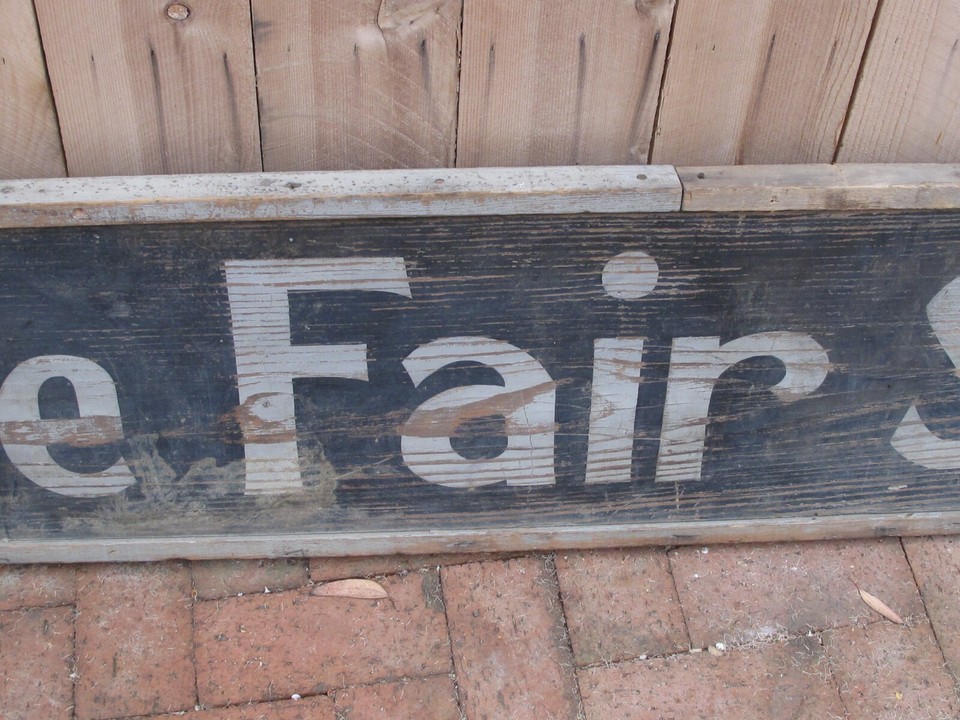 Antique Large Hand Painted Wood General Store Advertising Sign c.1880's ...