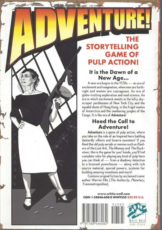 Adventure ! RPG Tales of the Aeon Society SC NEW White Wolf WW 9350 ...