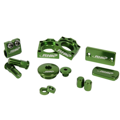 RHK Bling Kit for Kawasaki KXF 250 2004-2007 (Engine Plugs N/A) >Green ...
