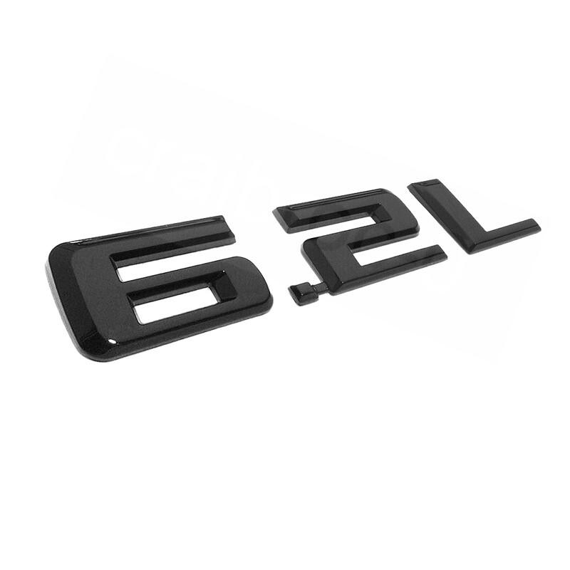 Gloss Black Silverado LT 6.2L Emblem Nameplate Kits fit 2019-2023 ...