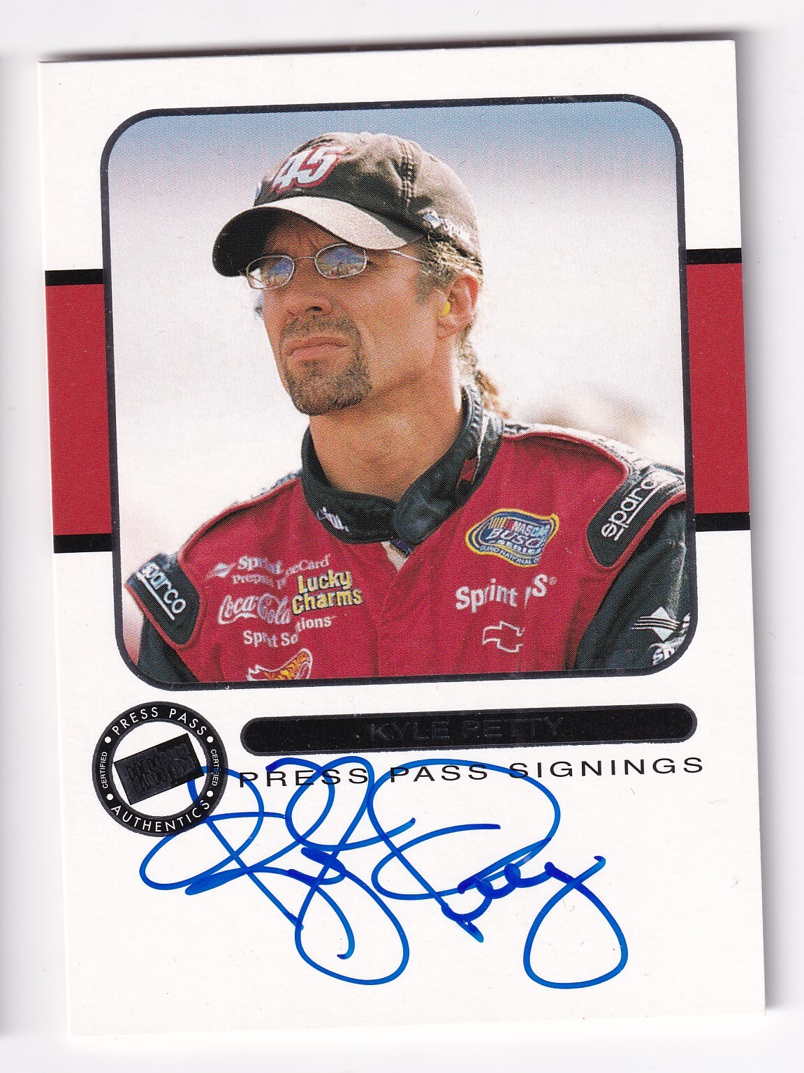Kyle Petty 2001 Press Pass On Card Autograph | eBay