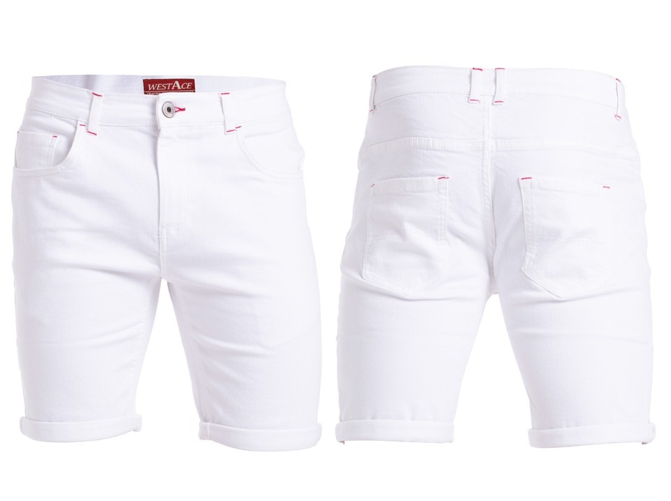 Mens Denim Casual Slim Fit Summer Stretch Jeans Half Pants | eBay