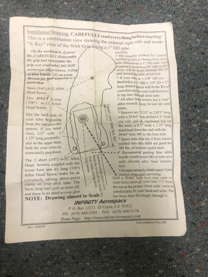 AIRCRAFT HANDLE STICK GRIP FOR HELICOPTER OR AIRPLANE | eBay