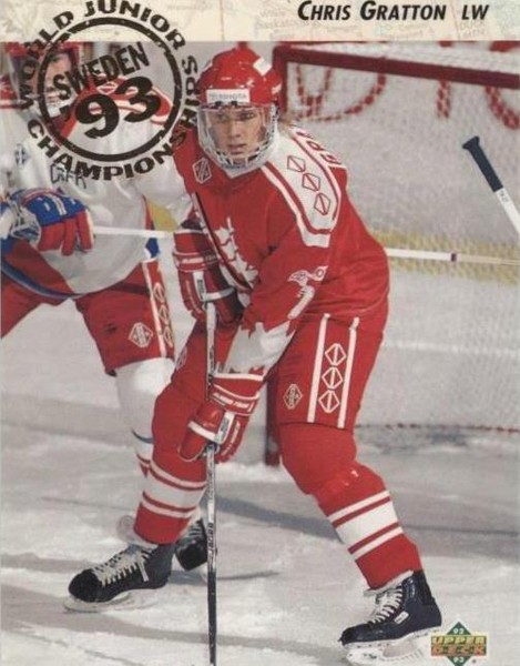 1992-93 Upper Deck - World Juniors Championships #590 Chris Gratton (RC ...