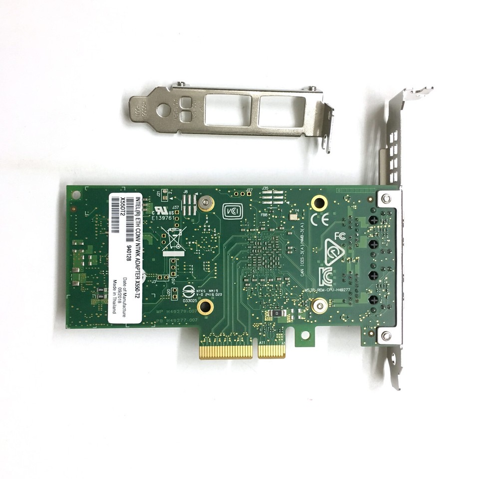 X550-T2 Intel 10Gb Ethernet Converged PCIe Network Adapter X550 T2 ...
