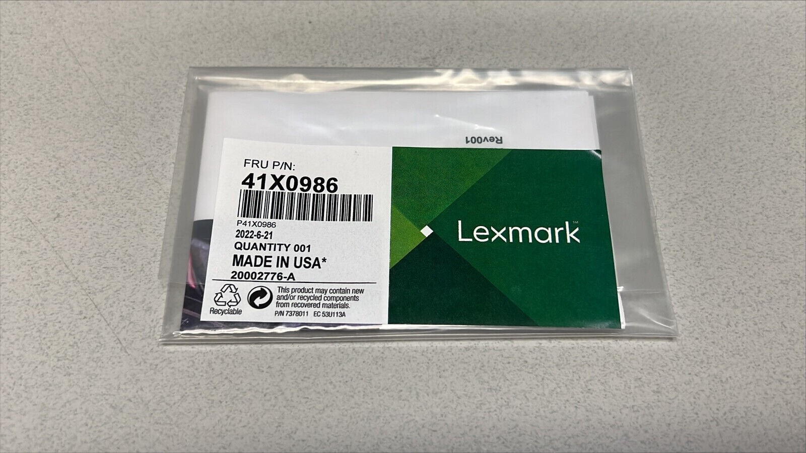 New OEM Lexmark 41X0986 MX61x SVC Sensor Grease Packet (LEX-41X0986) | eBay