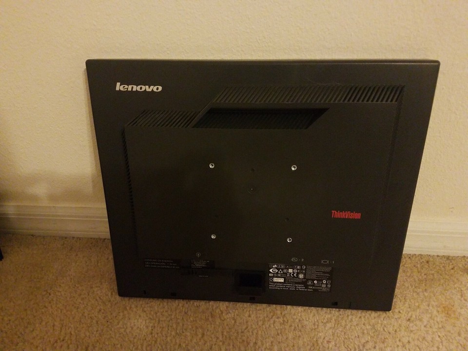 Lenovo ThinkVision L1900pA LCD Monitor 19" VGA DVI 1280x1024 NO STAND ...