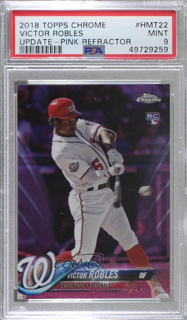 2018 Topps Chrome Update - Pink Refractor #HMT22 Victor Robles (RC) for ...