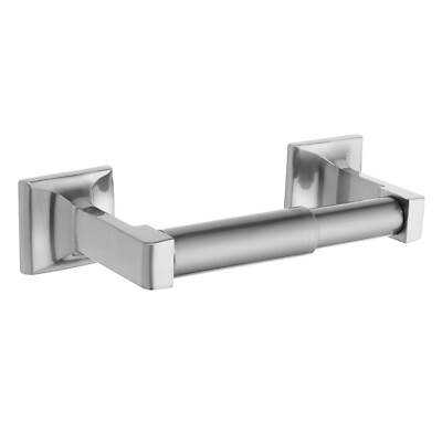 Designers Impressions Eclipse Series Satin Nickel Toilet Paper Holder ...