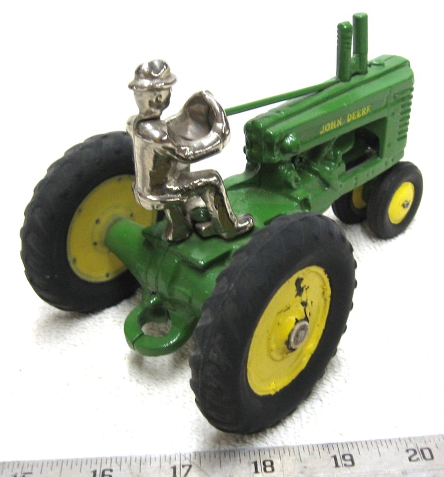 1940S ERTL 1/16 JOHN DEERE A TRACTOR NICKLED MAN / OPEN FLY WHEEL FARM ...