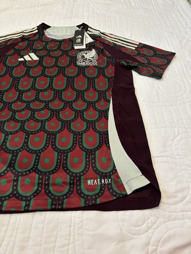 ADIDAS MEXICO 2024 AUTHENTIC HOME SOCCER JERSEY MENS SIZE MEDIUM IP6379 ...