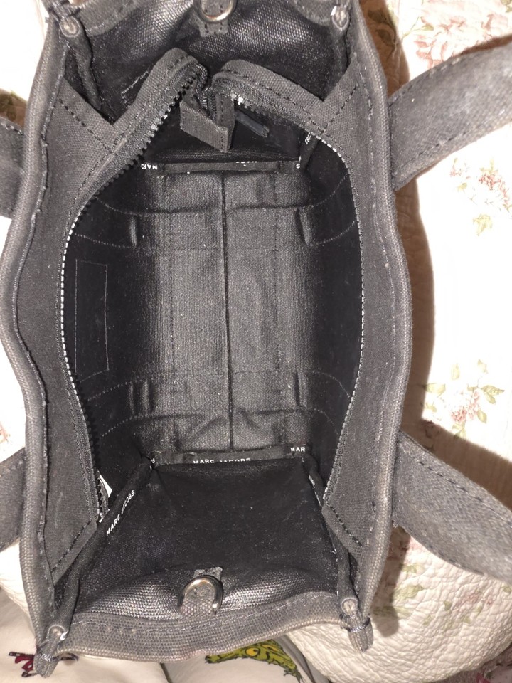 Marc Jacobs Black Canvas Tote Bag Mini | eBay UK