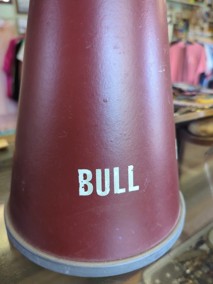 VINTAGE 1950s Dark RED CHEERLEADER/CHEER MEGAPHONE BULLHORN 15" EUC | eBay