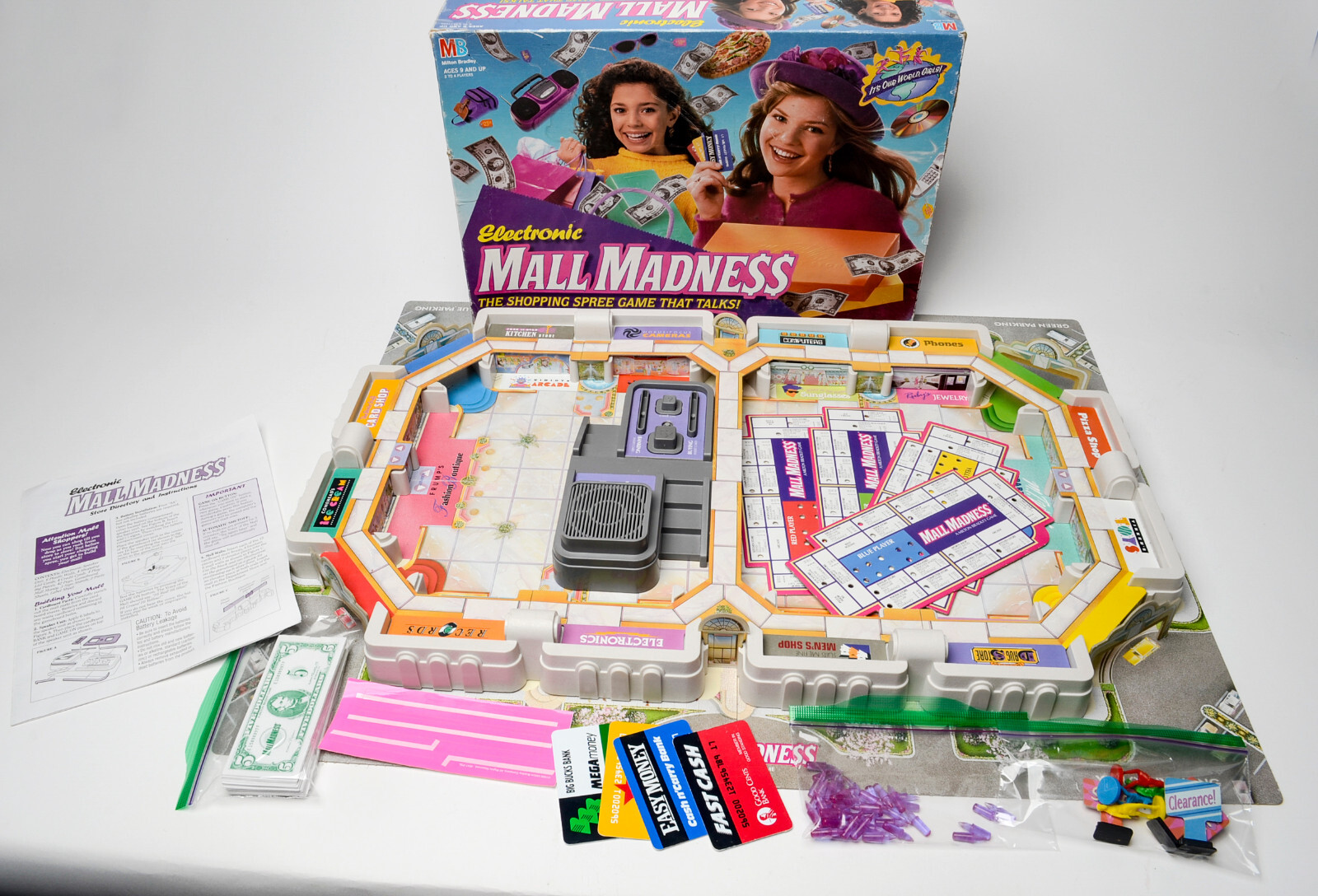 Mall Madness Board Game Milton Bradley 1986, 100% Complete. Works see ...