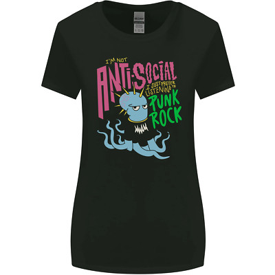 Antisocial Punk Rock Skinhead Octopus Womens Wider Cut T-Shirt | eBay ...