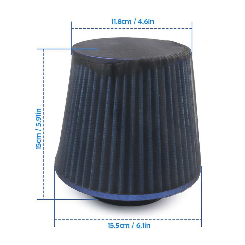 6" Universal Water Guard Cold Air Intake Pre-Filter Cone Filter Sock ...