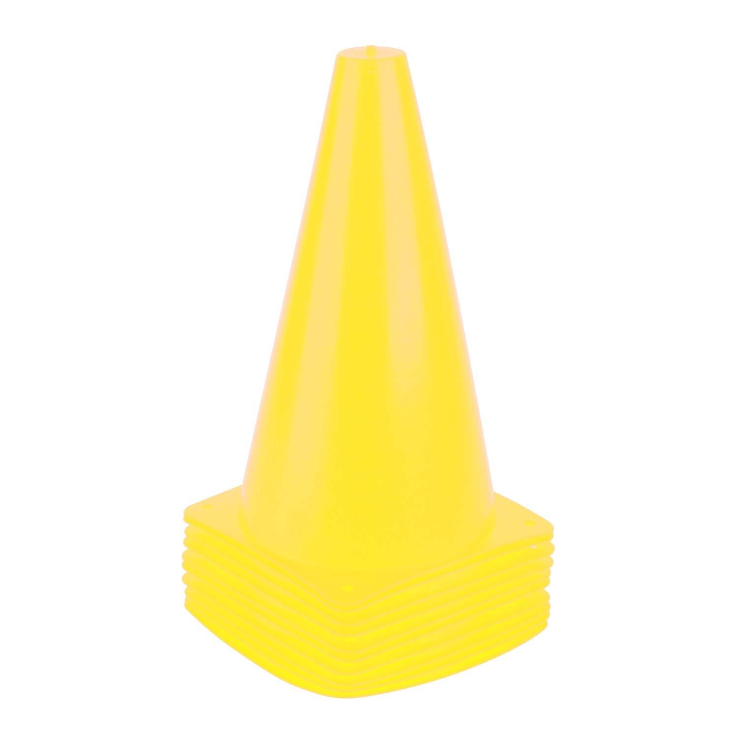 9 Inch Plastic Training Traffic Cones, Sport Cones, Agility Field ...