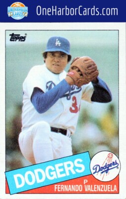 1985 Topps Super Los Angeles Dodgers Baseball Card #52 Fernando ...