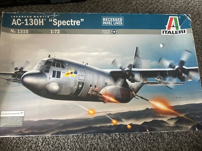 1:72 Italeri 1310 Lockheed-Martin AC-130H 'Spectre' Gunship Plastic ...