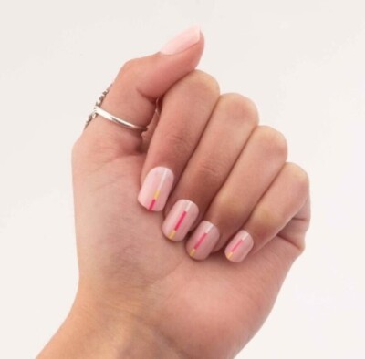 Red Aspen JACKIE's NEON LIGHTS Short Square Glue On Nail Dashes 24 | eBay