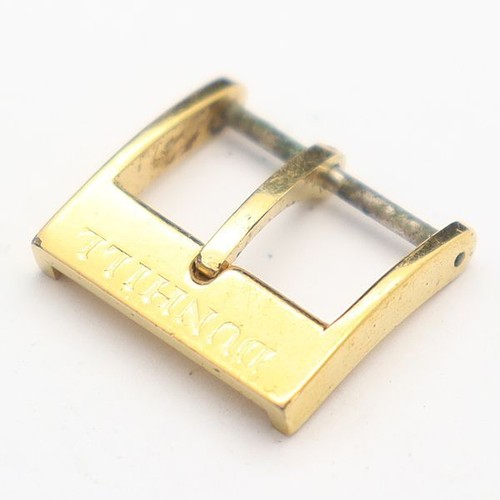 DUNHILL Genuine Buckle Men’s Wrist Watch Strap Band Parts Gold Color ...