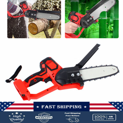 8" Cordless Electric Chainsaw Handheld Mini Small Wood Cutter Tool One ...