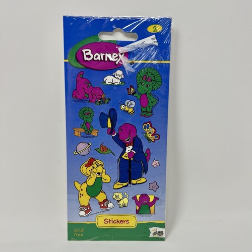 Vintage 1997 Mello Smello BARNEY Stickers with Babybop & BJ - New Old ...