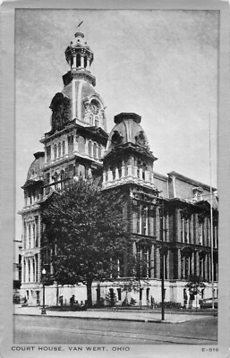 Postcard Court House Van Wert Ohio | eBay