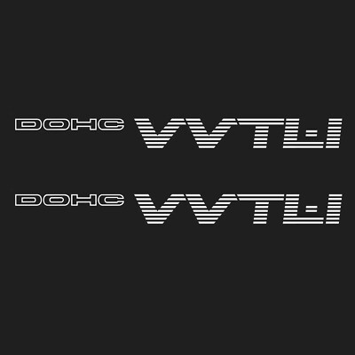 VVT-I VVTL-I DOHC VVTI vinyl Sticker Decals DOHC VVTLI - FAST SHIPPING ...