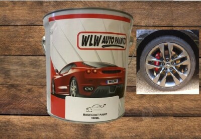 ANTHRACITE GREY ALLOY WHEEL SOLVENT BASECOAT CAR PAINT MIX SPRAY GUN ...