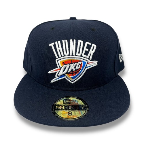 Oklahoma City Thunder NBA New Era 59FIFTY Fitted Cap Size 8 NWT (Navy ...