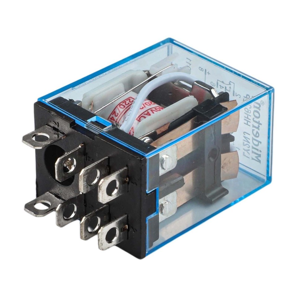DIN Rail Electromagnetic Relay HH62P JQX 13F with Reliable Socket Base ...
