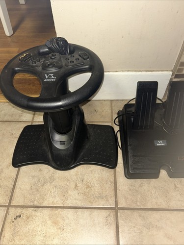 Nintendo 64 N64 V3 FX Racing Wheel and Pedals SV-380 InterAct Black ...